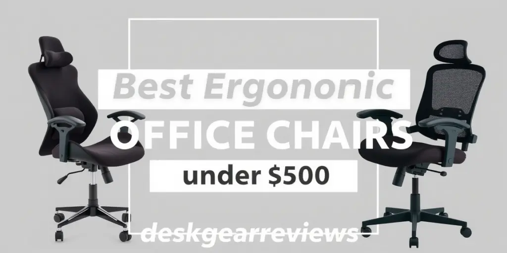 Best Ergonomic Office Chairs Under $500 in 2026 – DeskGearReviews